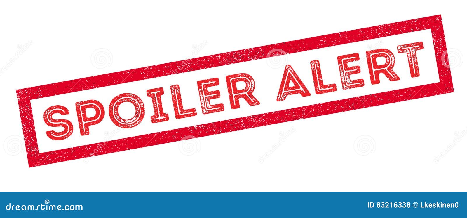 Spoiler Alert rubber stamp stock illustration. Illustration of climax ...