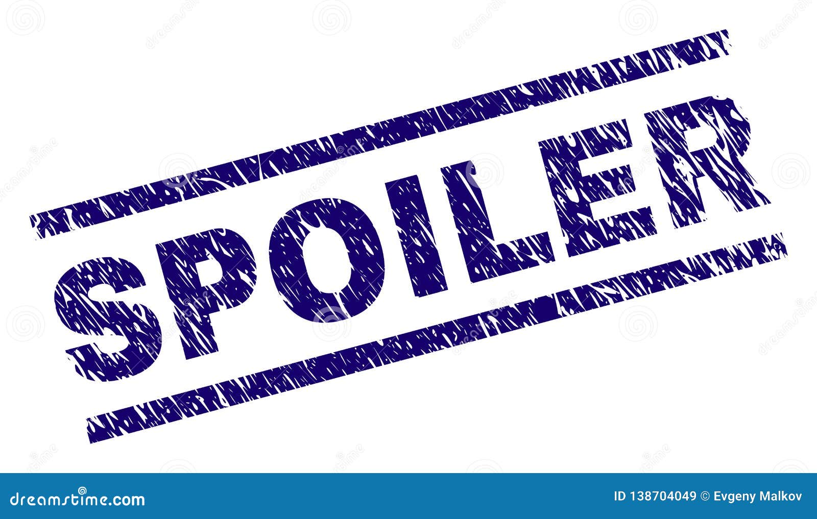 Scratched Textured SPOILER Stamp Seal Stock Vector - Illustration of ...