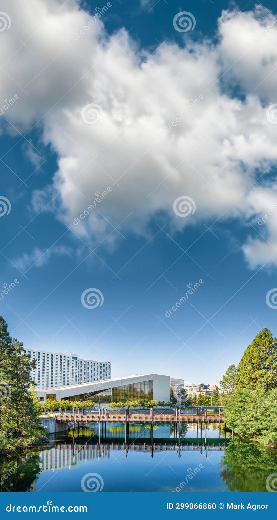 Spokane River Riverfront Park Summer Day Stock Photo - Image of ...