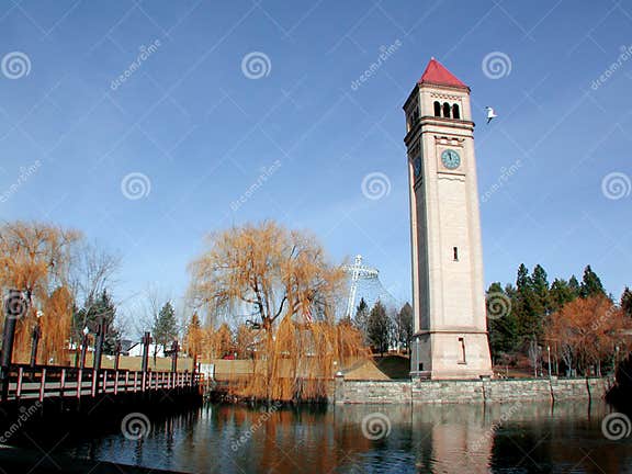 Spokane Waterfront stock image. Image of bridge, united - 705783
