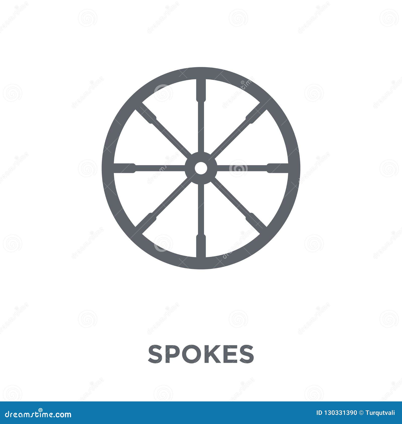 Spokes Icon Vector. Trendy Flat Spokes Icon From Sew Collection ...