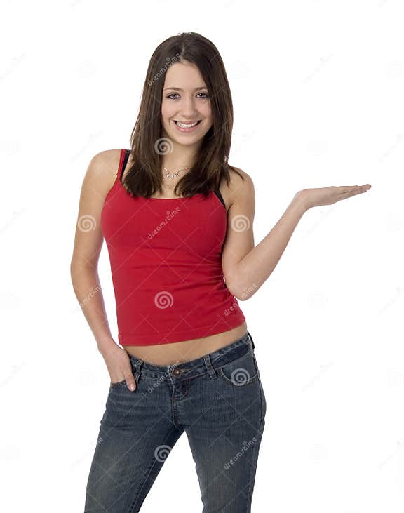 Spokesperson stock image. Image of extended, pretty, female - 2251421