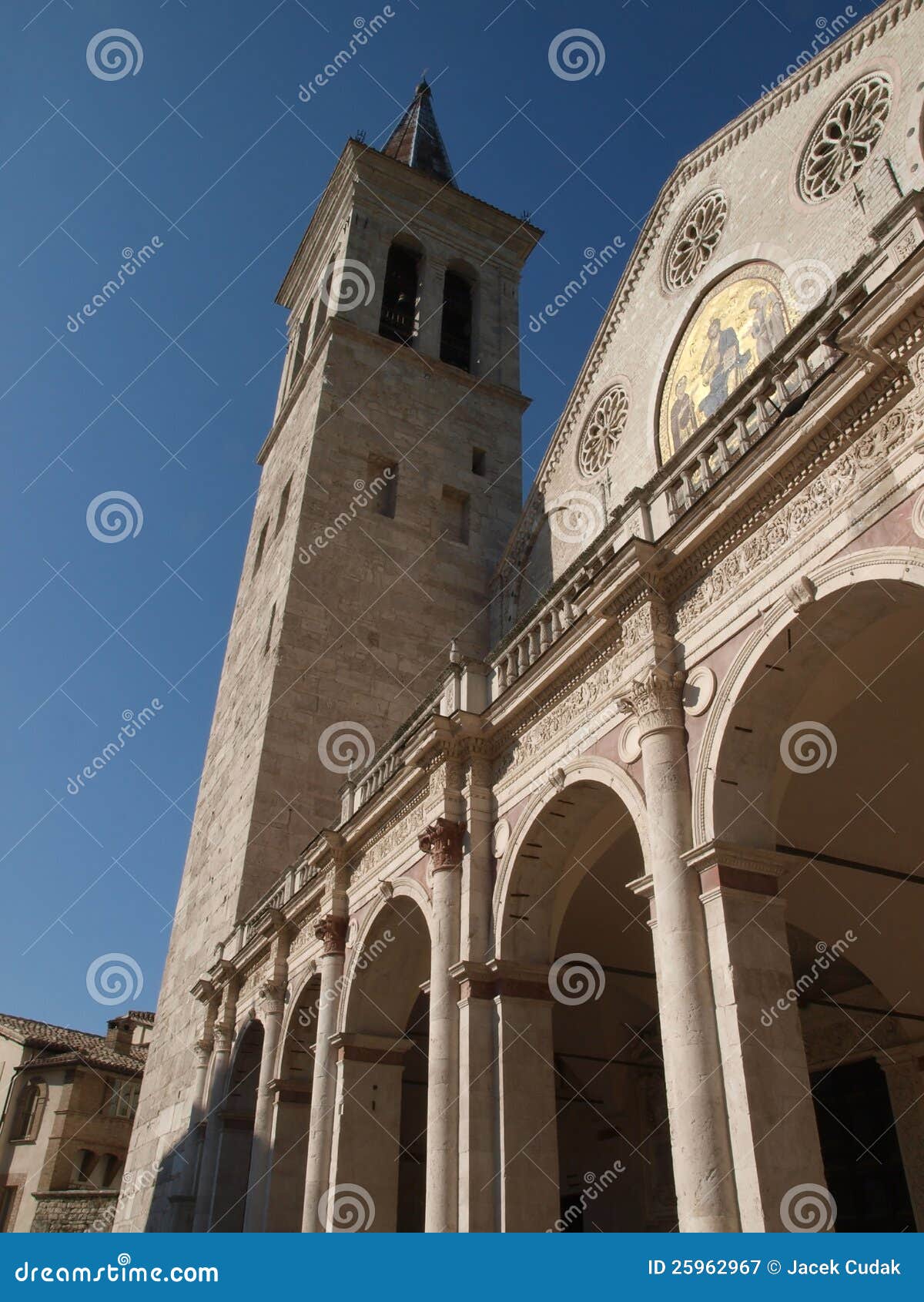 Spoleto-Italy stock image. Image of mosaic, cathedral - 25962967
