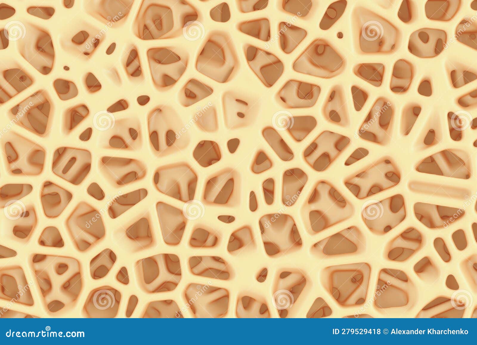 Sponge Bone Structure Medical Texture Background. 3d Rendering Stock ...