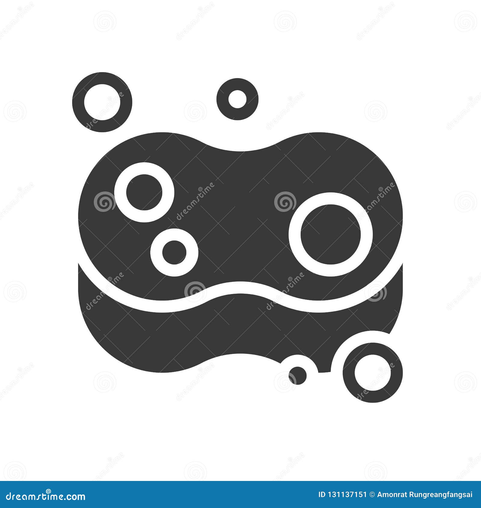 Sponge and Bubble, Cleaning Service Related Icon Set, Glyph Design ...