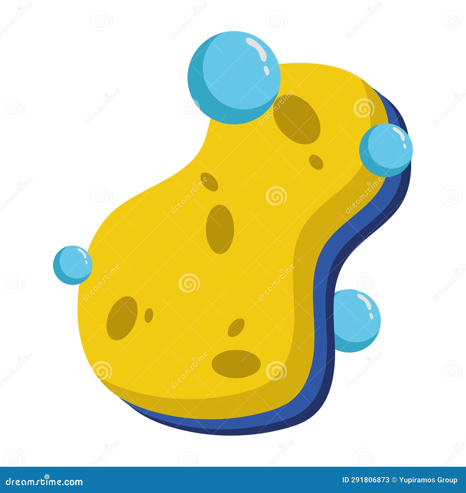 Sponge with bubbles stock illustration. Illustration of foam - 291806873