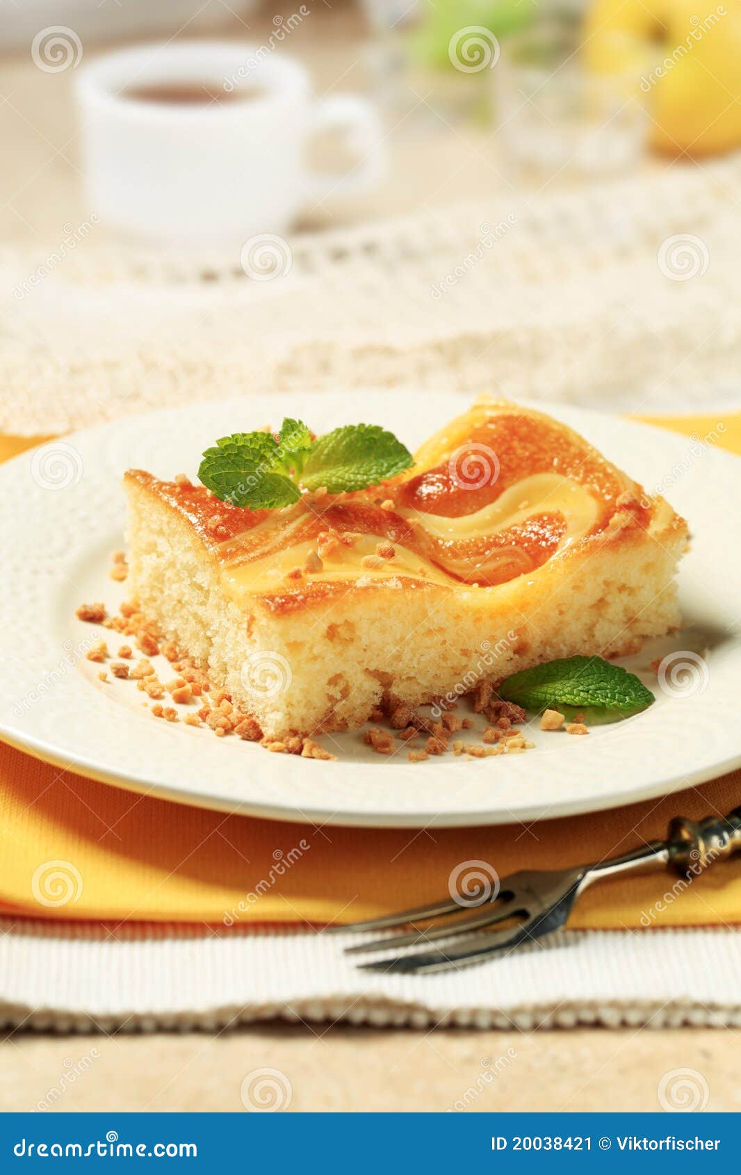 Sponge cake stock image. Image of curd, still, custard - 20038421