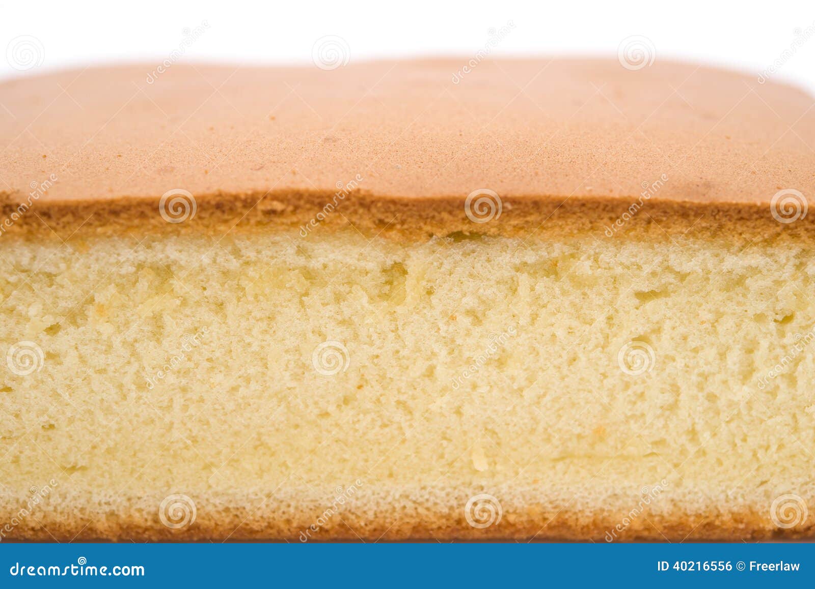 Sponge cake stock photo. Image of eating, closeup, slice - 40216556