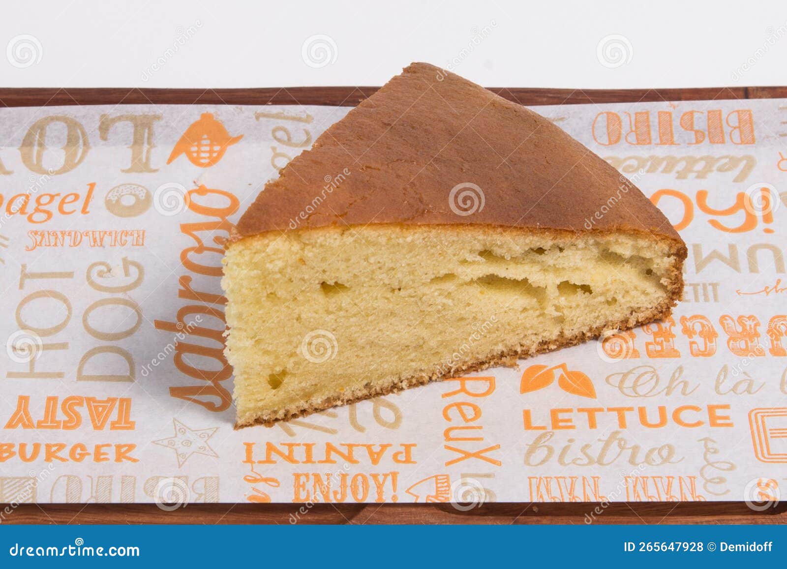 Sponge cake stock photo. Image of piece, creamy, soft - 265647928