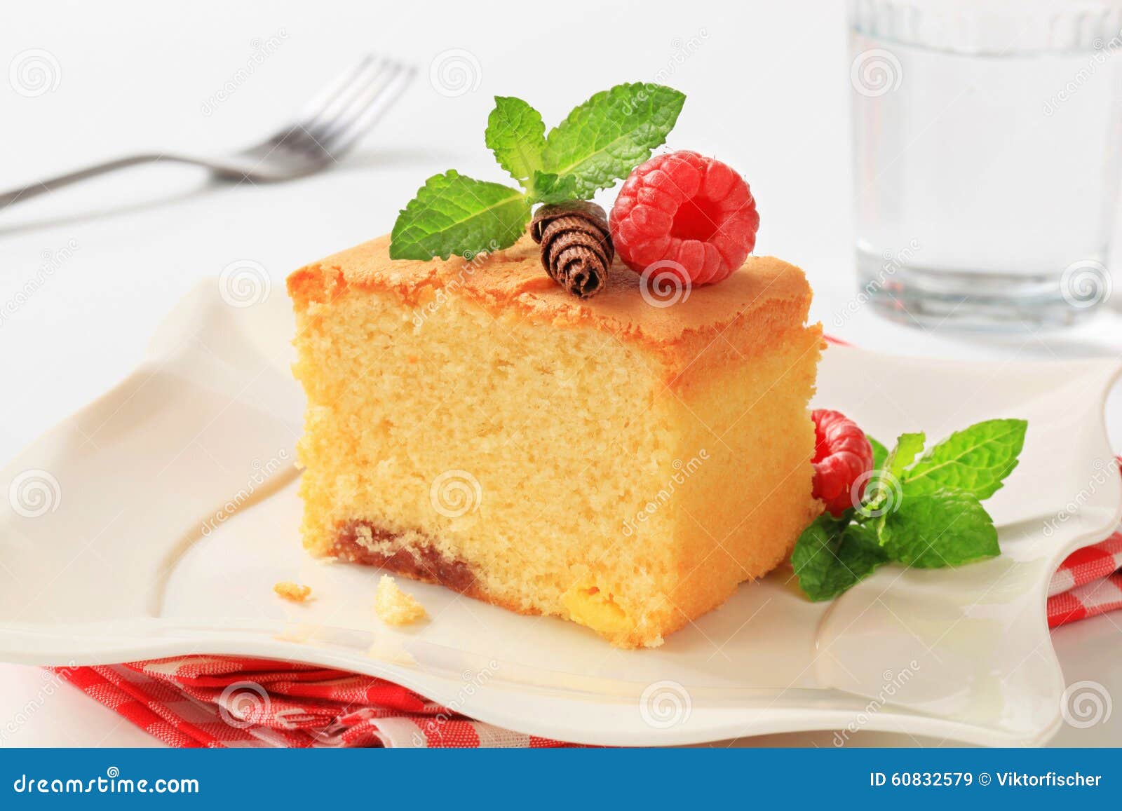 Sponge cake stock image. Image of sweet, studio, plate - 60832579