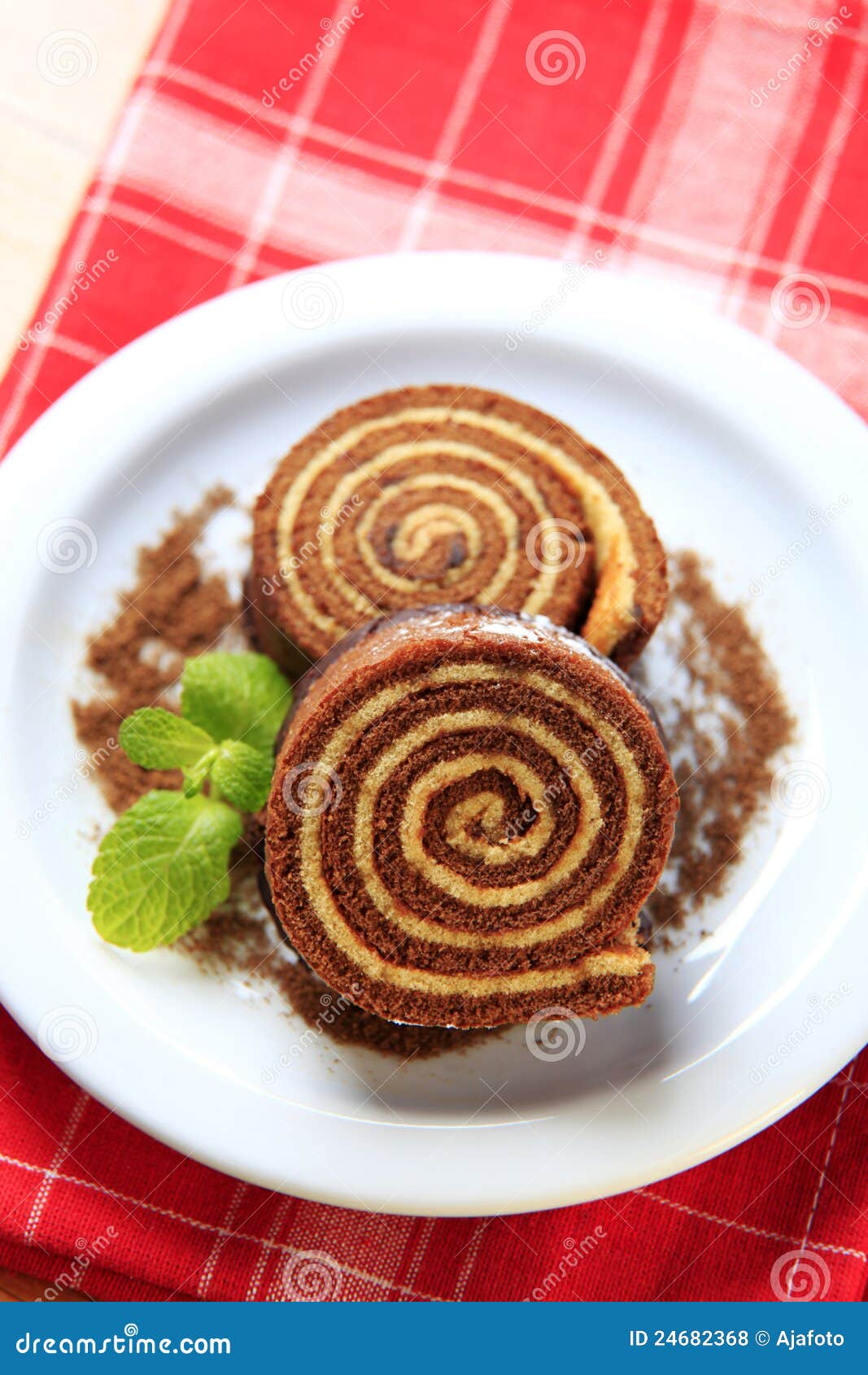 Sponge cake roll stock photo. Image of roll, roulade - 24682368