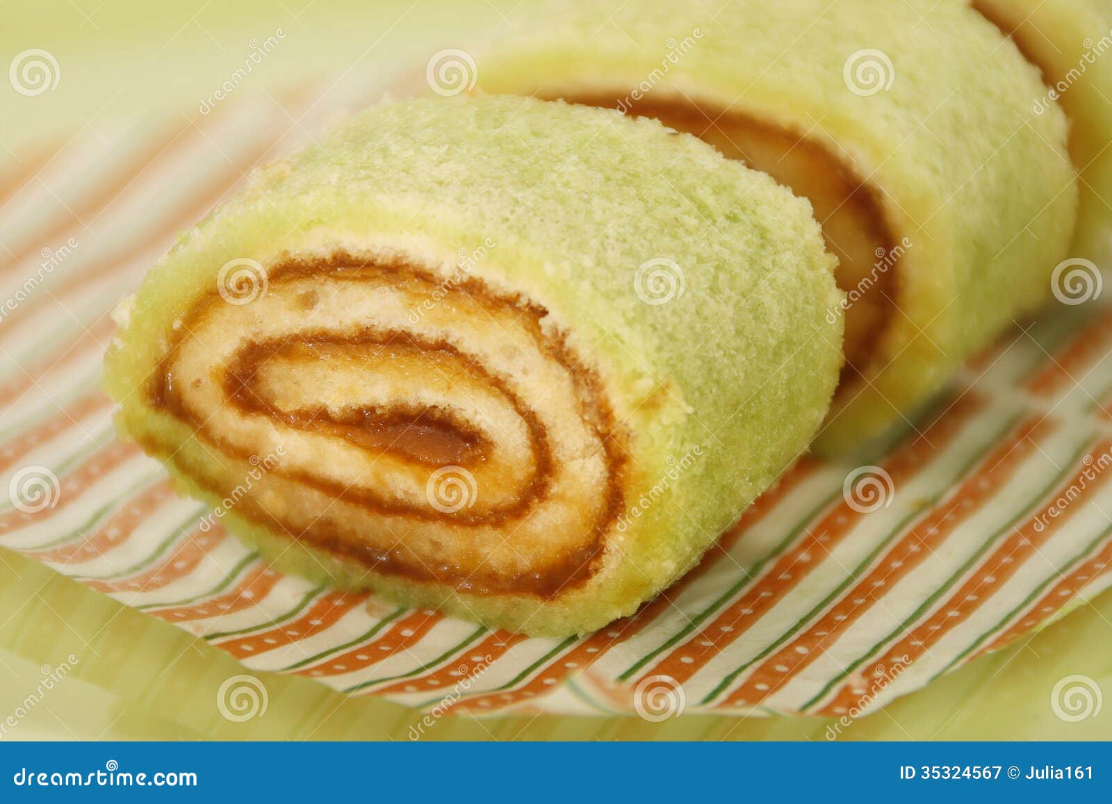 Sponge cake roll stock image. Image of design, sweet - 35324567