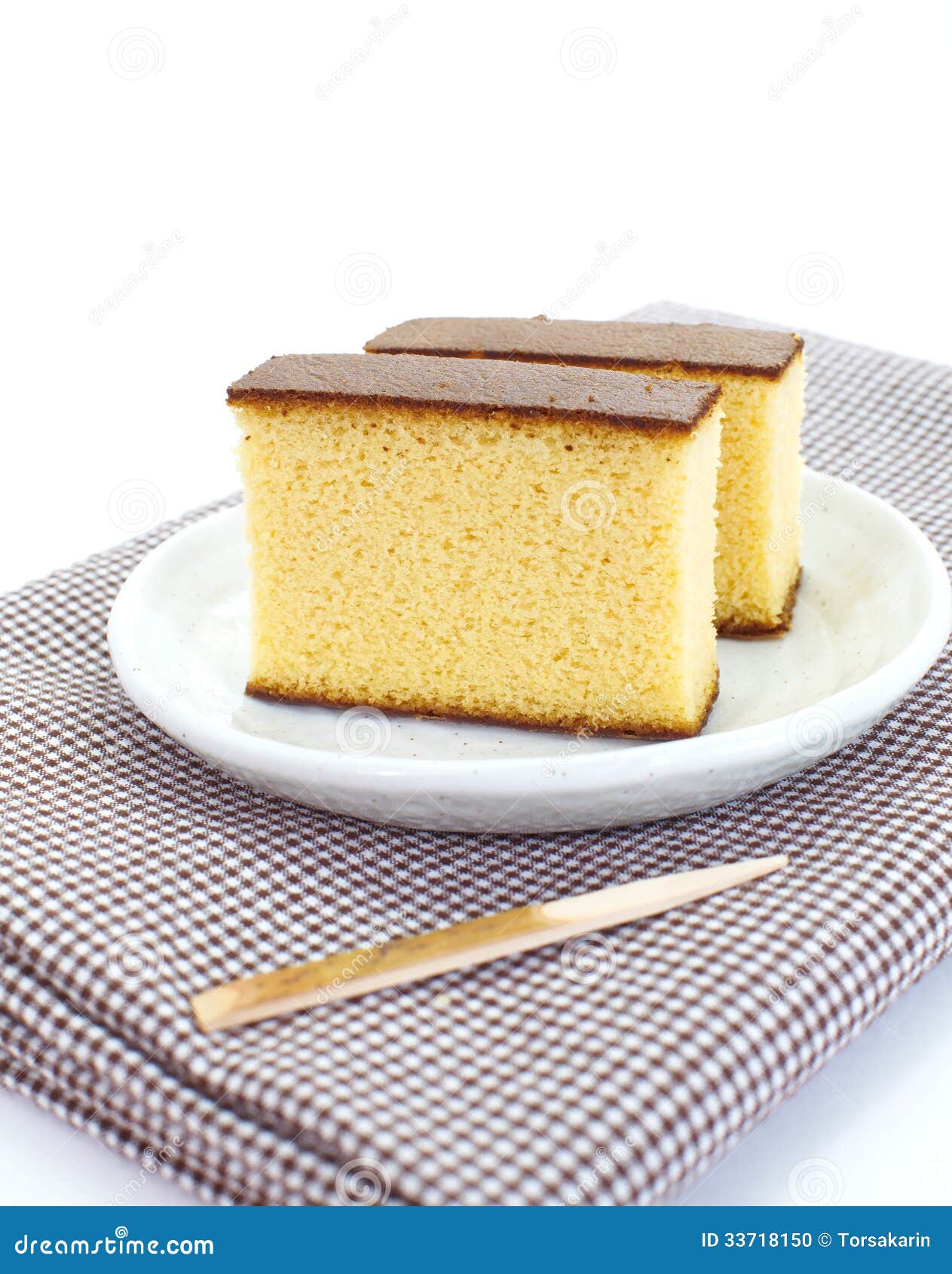 Sponge cake stock photo. Image of sponge, biscuit, coated - 33718150