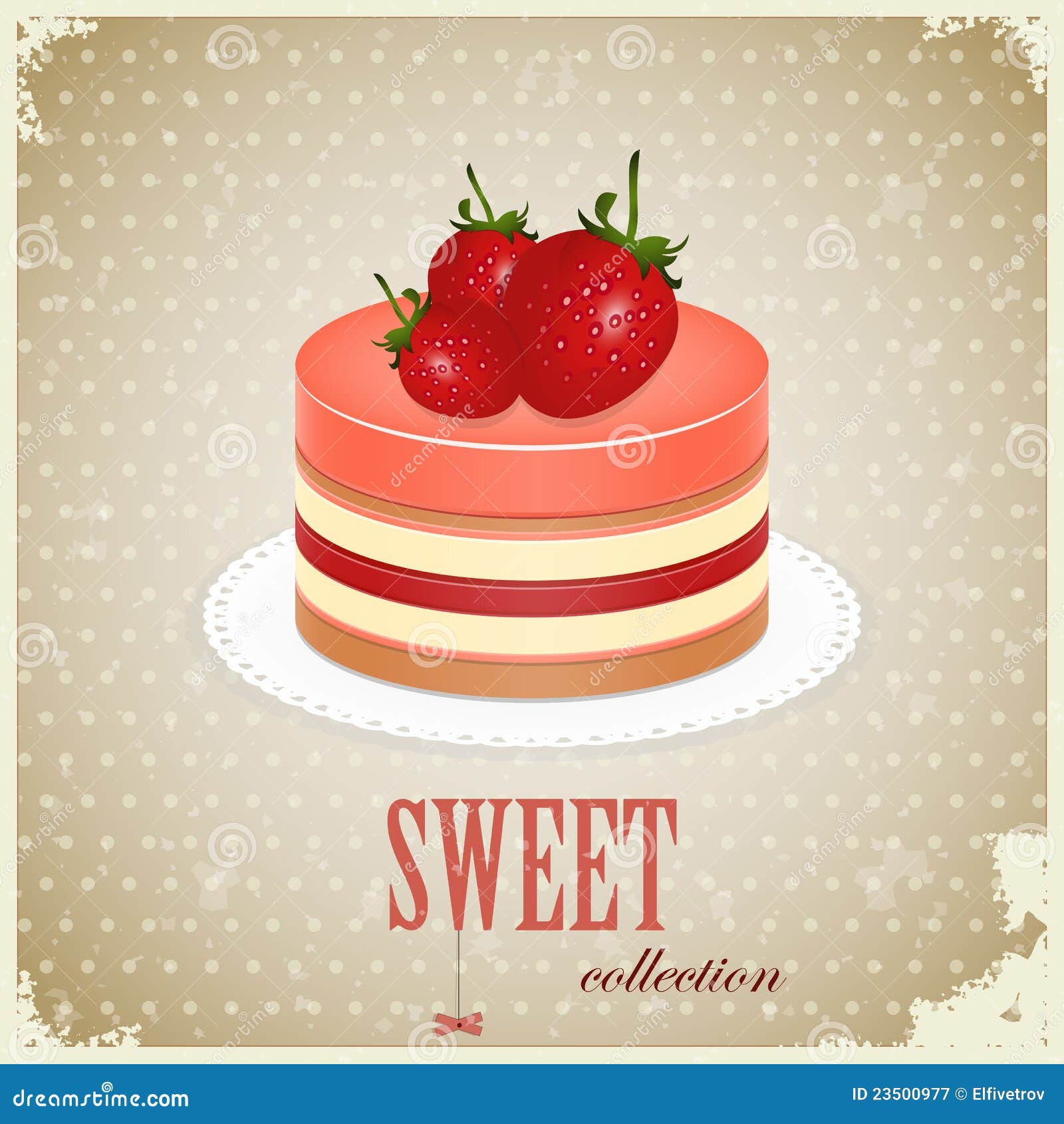 Sponge Cake Background. Colorful Seamless Texture. Vector Illustration ...