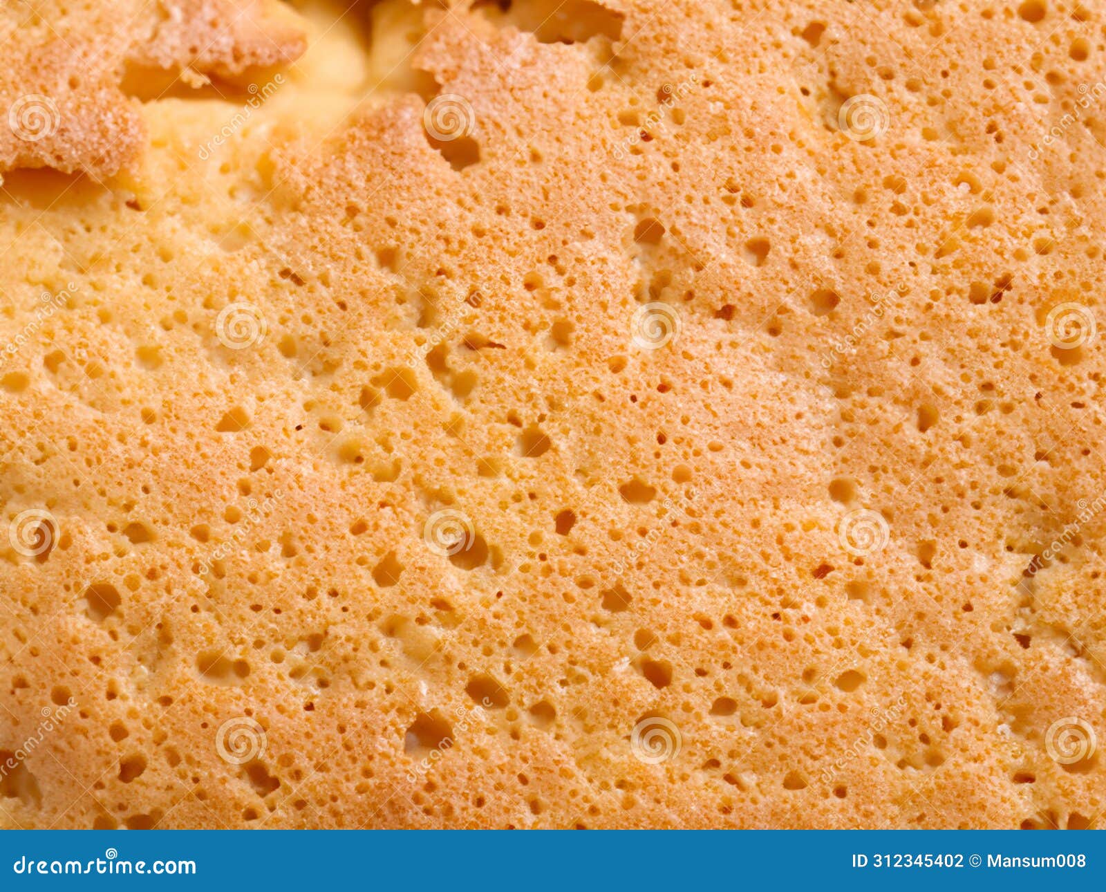 Sponge Cake Texture Close Up Stock Photo - Image of bread, white: 312345402