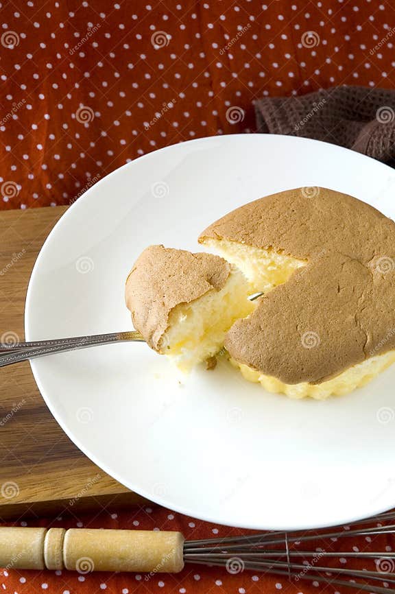 Sponge cake on white dish stock photo. Image of colorful - 54834800