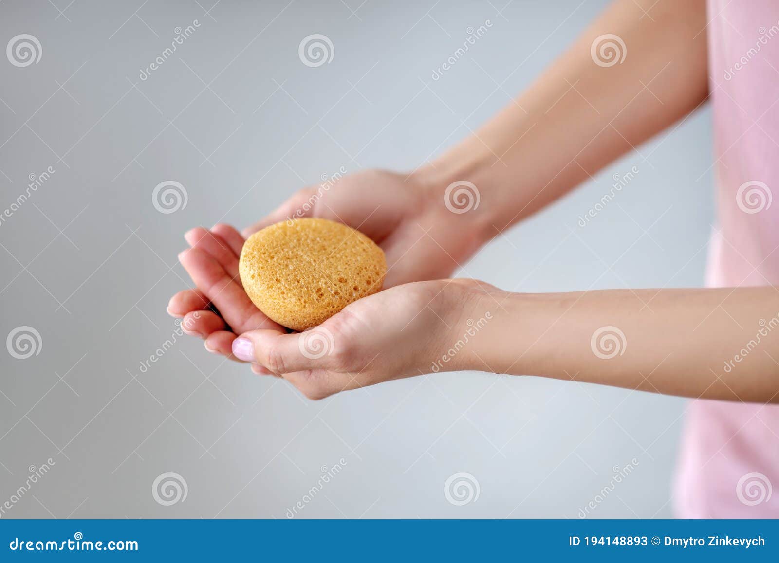 Close Up Picture of Womans Hands with a Sponge Stock Image - Image of ...