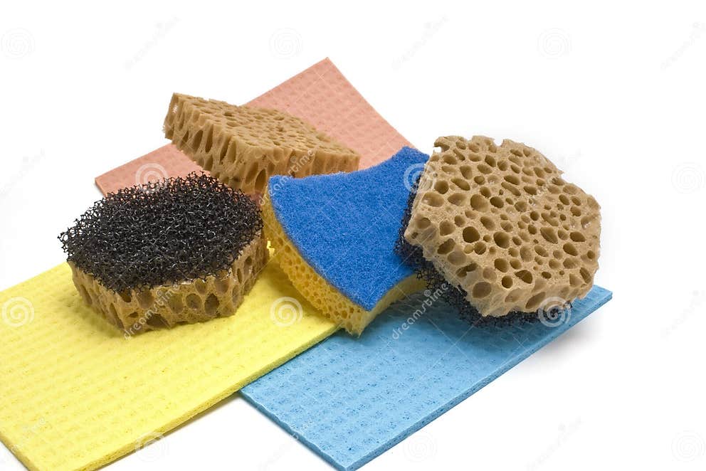 Sponge and color rag stock photo. Image of hollow, fractals - 11470948