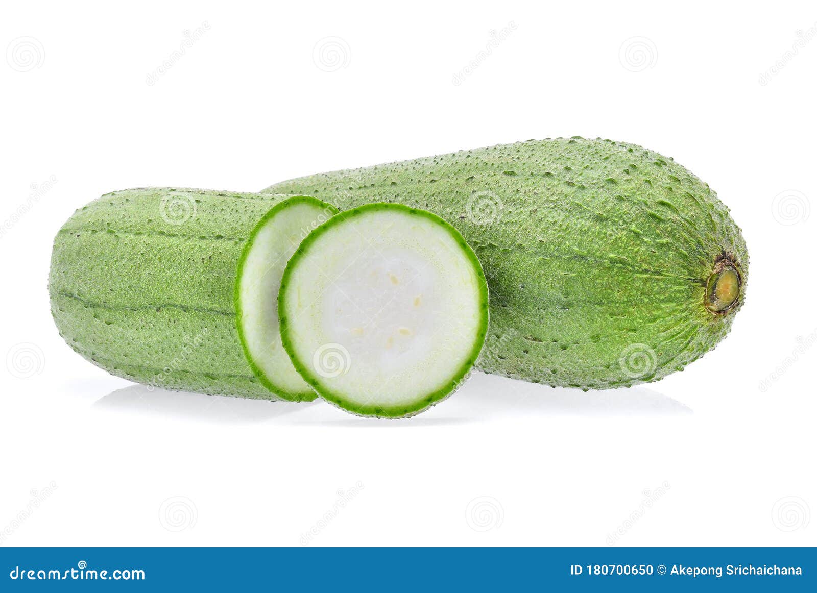 Sponge Gourd Isolated on White Background Stock Photo - Image of ...
