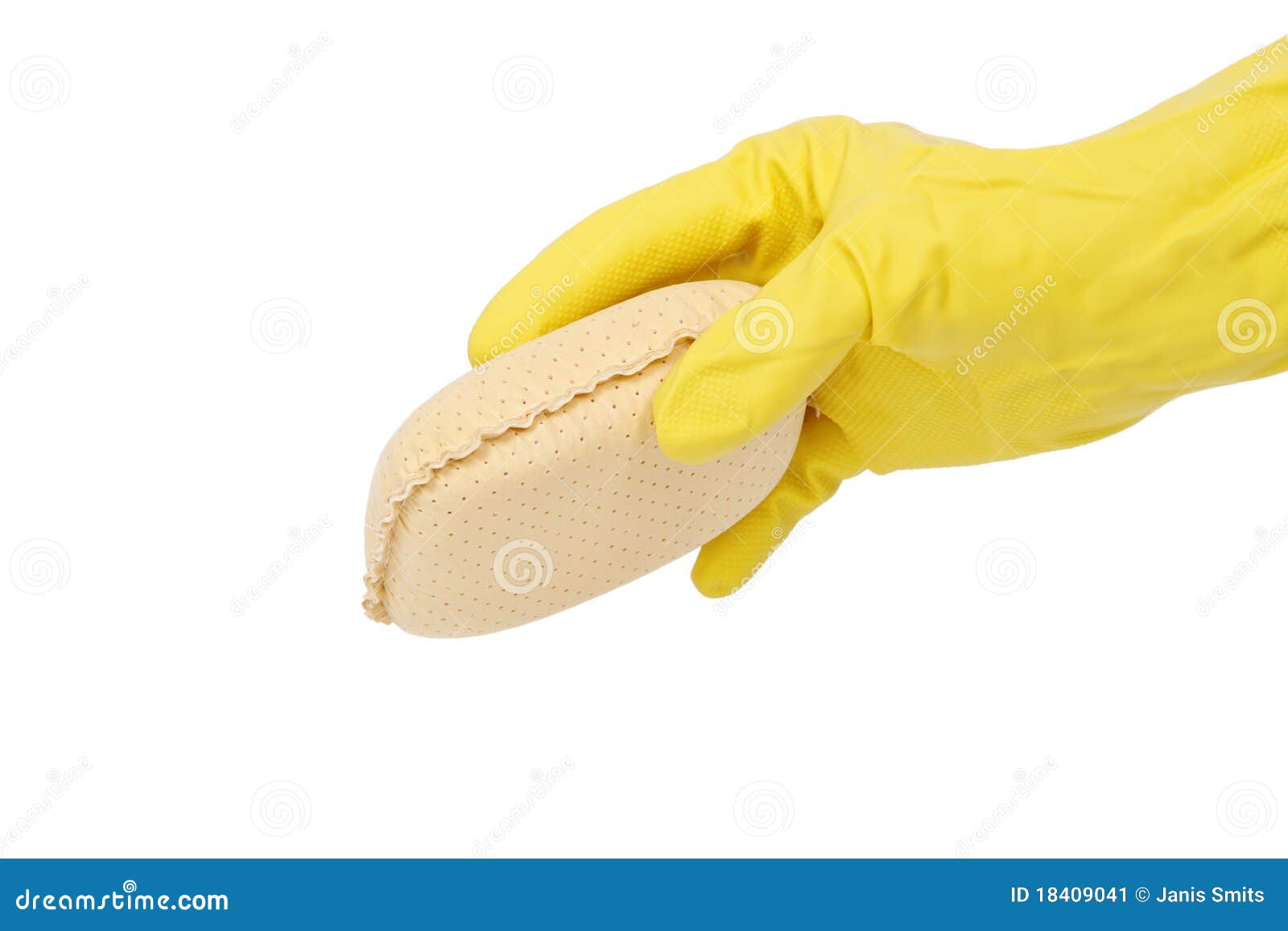 Sponge in hand. stock image. Image of hygiene, ragg, cleaner - 18409041