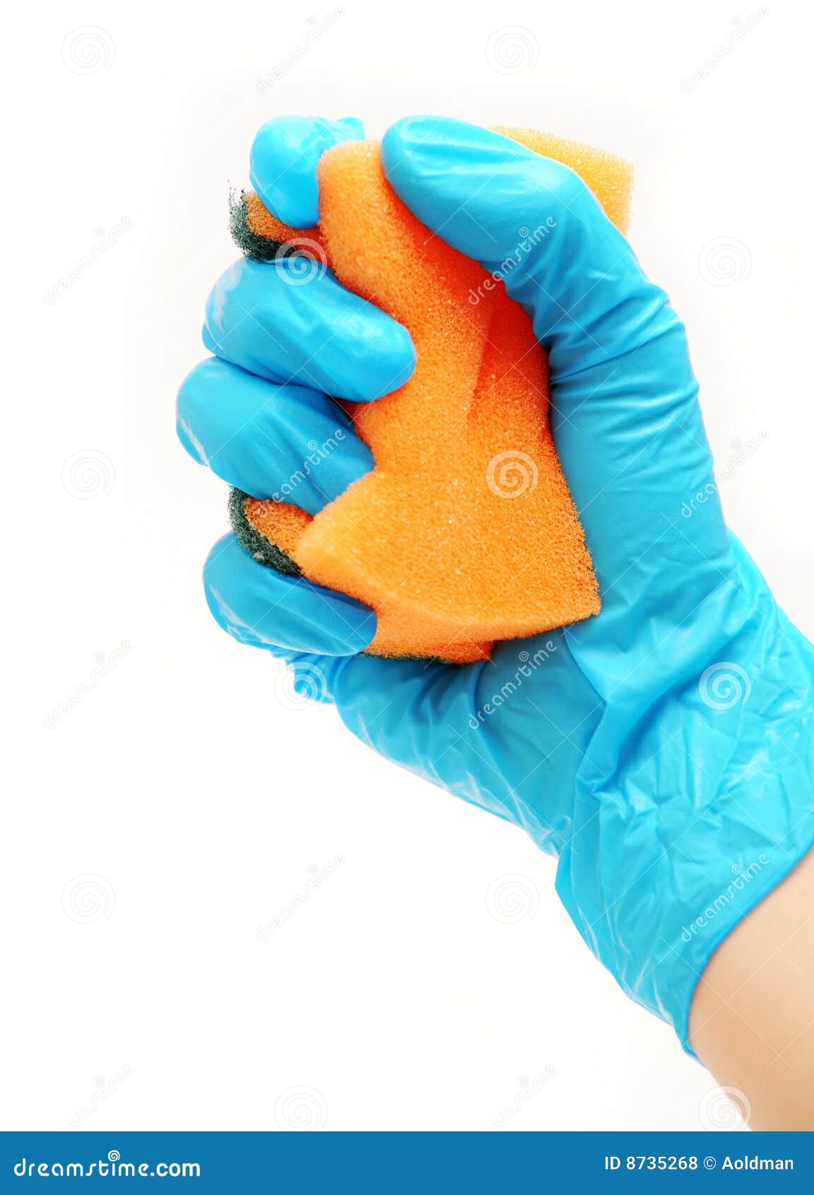 Sponge in a hand stock photo. Image of neat, domestic - 8735268