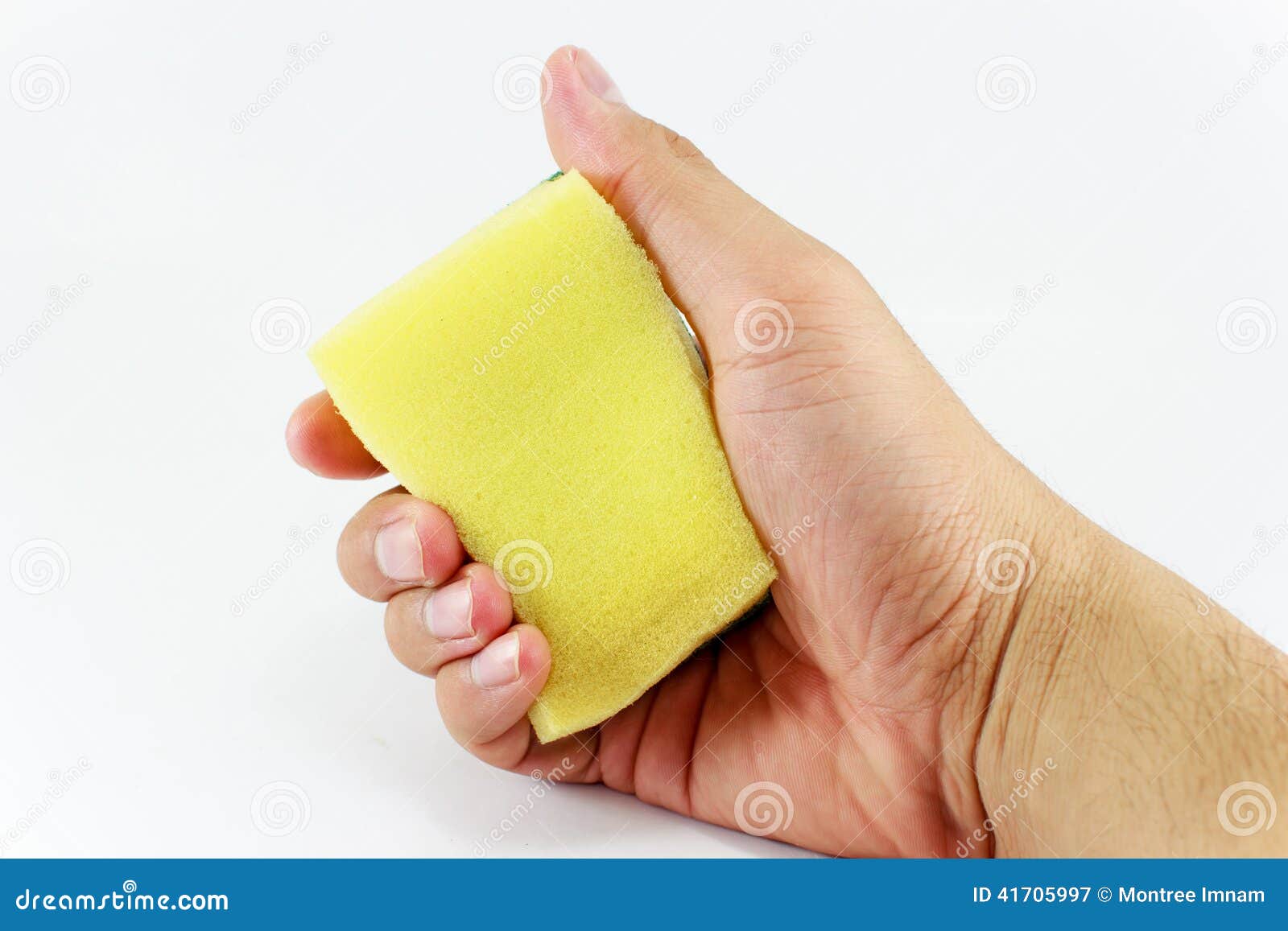 Sponge on hand stock image. Image of equipment, background - 41705997