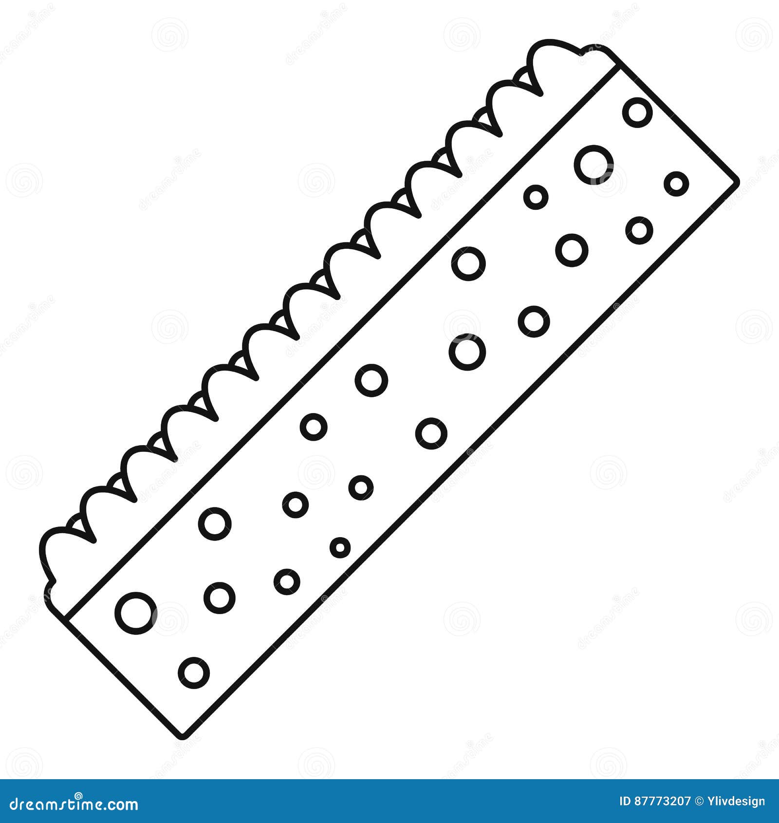 Sponge icon, outline style stock vector. Illustration of clean - 87773207