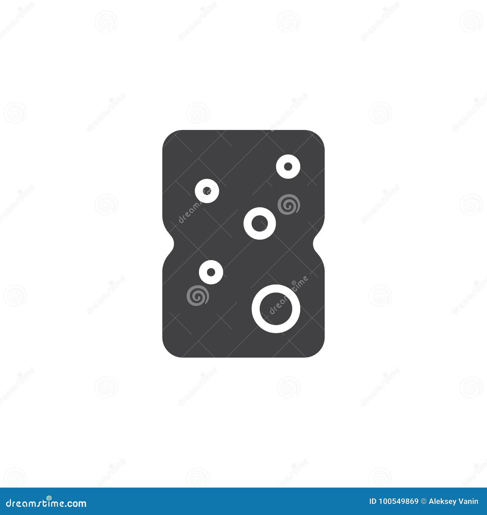 Set Sponge Icon Isolated On Black And White Background. Wisp Of Bast ...