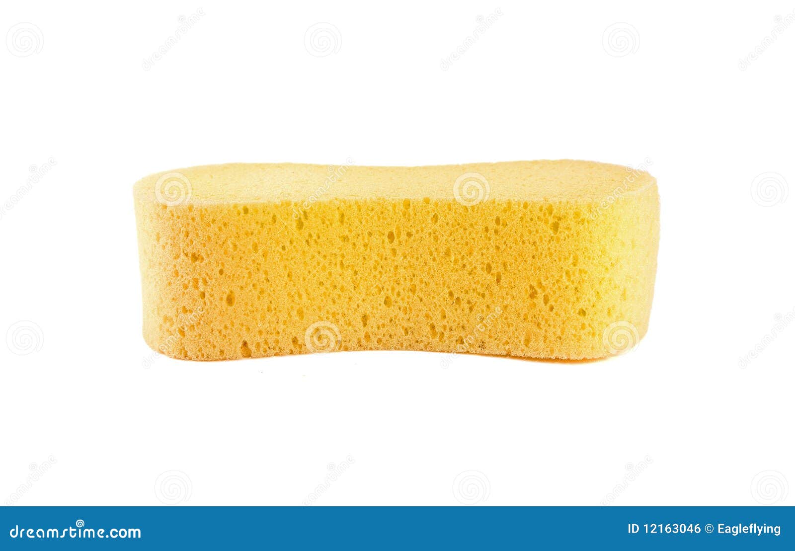 Sponge Isolated on White Background Stock Photo - Image of scrub ...