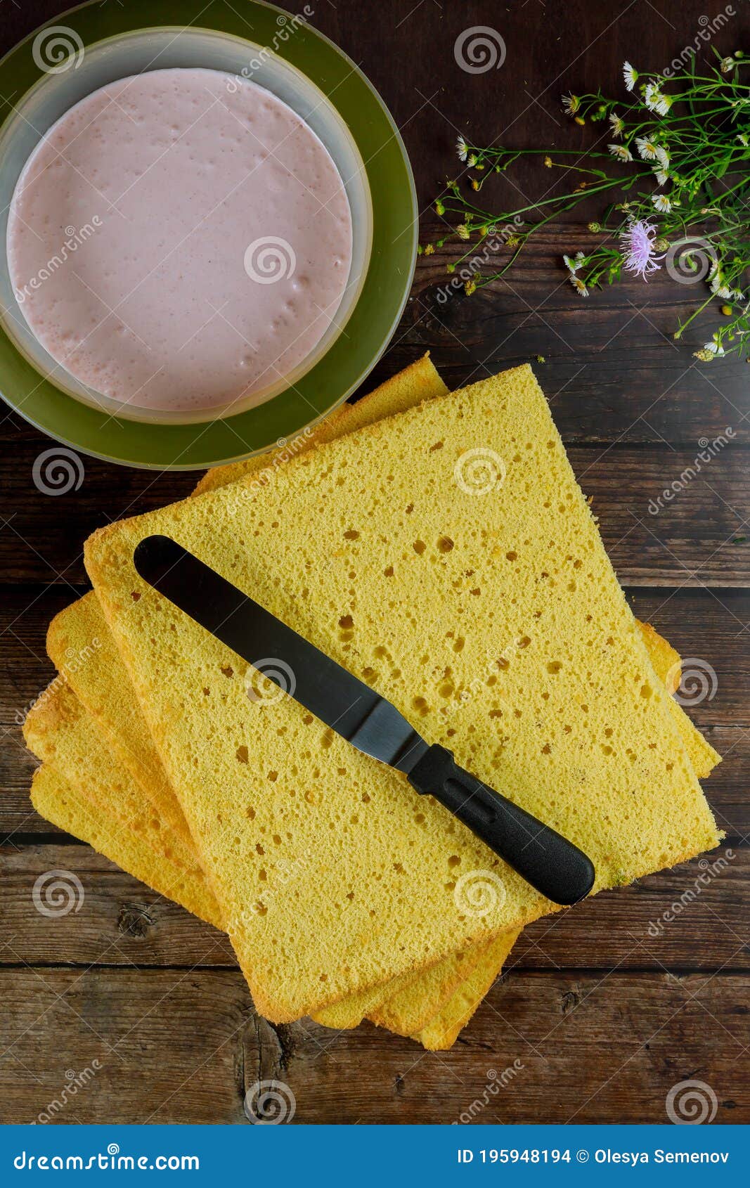 Sponge Layer Birthday Cake With Whipped Cream Frosting Milk Chocolate ...
