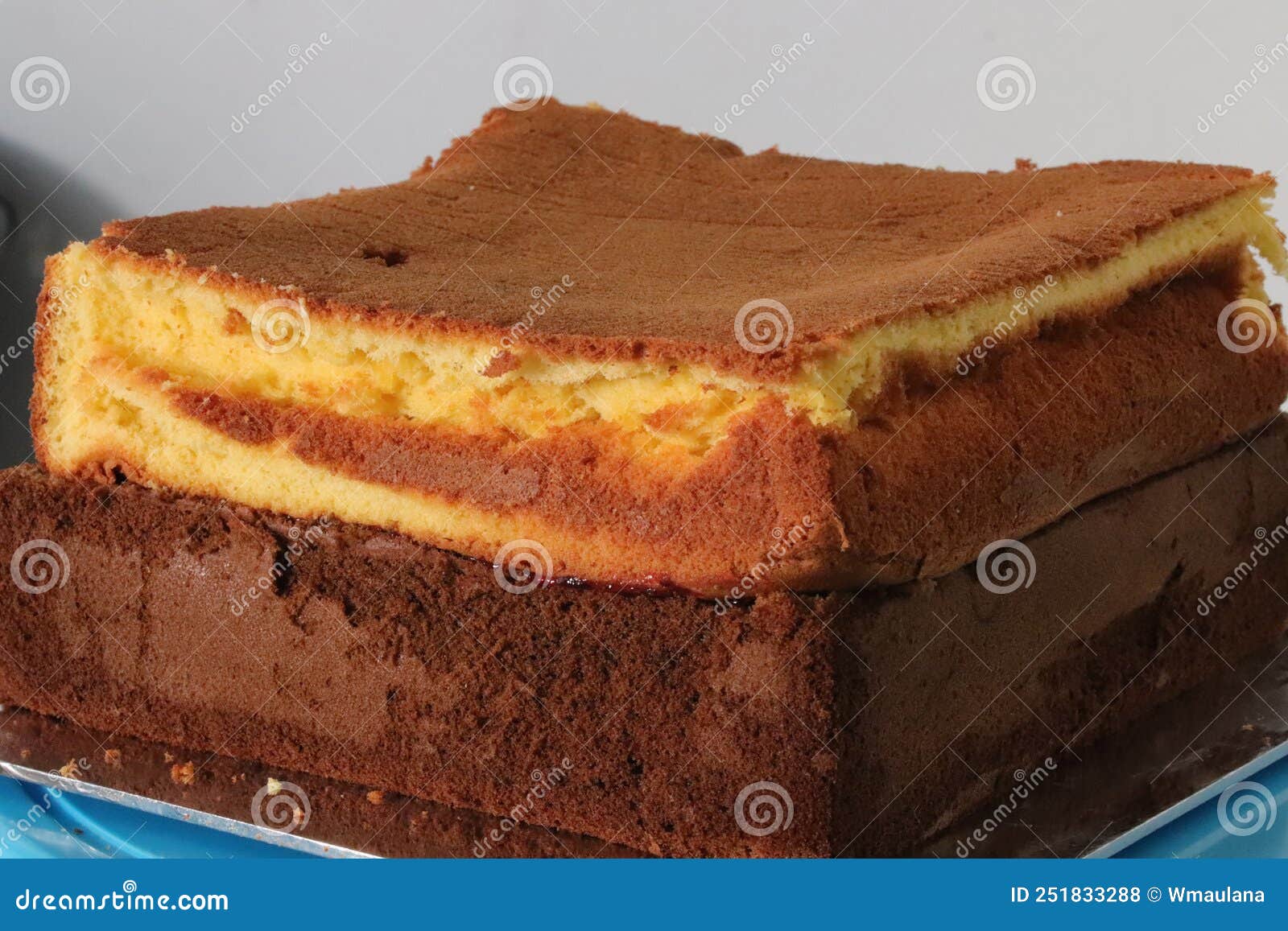 Whole Layer Sponge before Decorating Stock Photo - Image of cream ...