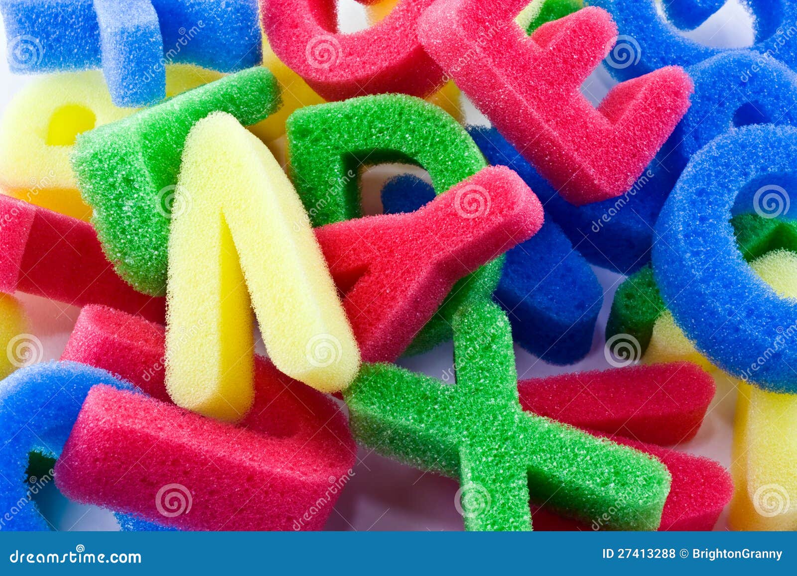 Sponge Letters Royalty Free Stock Photos - Image: 27413288