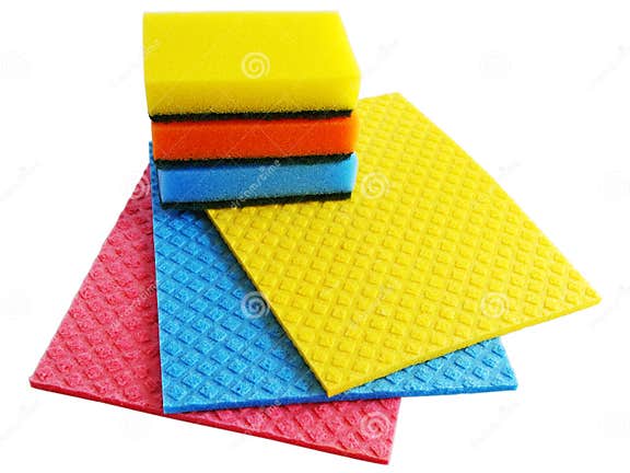 Sponge and napkins stock image. Image of everyday, handle - 4665471