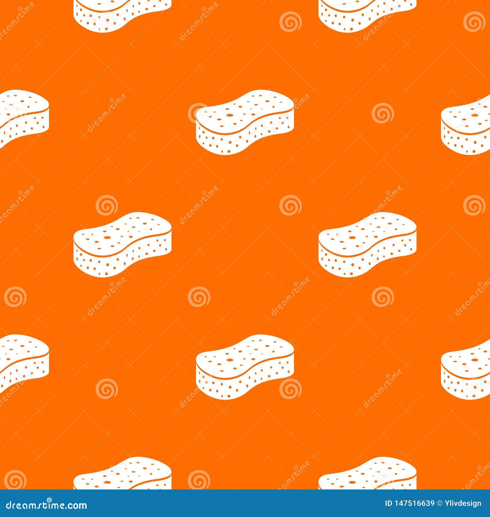 Sponge Pattern Vector Orange Stock Vector - Illustration of kitchen ...