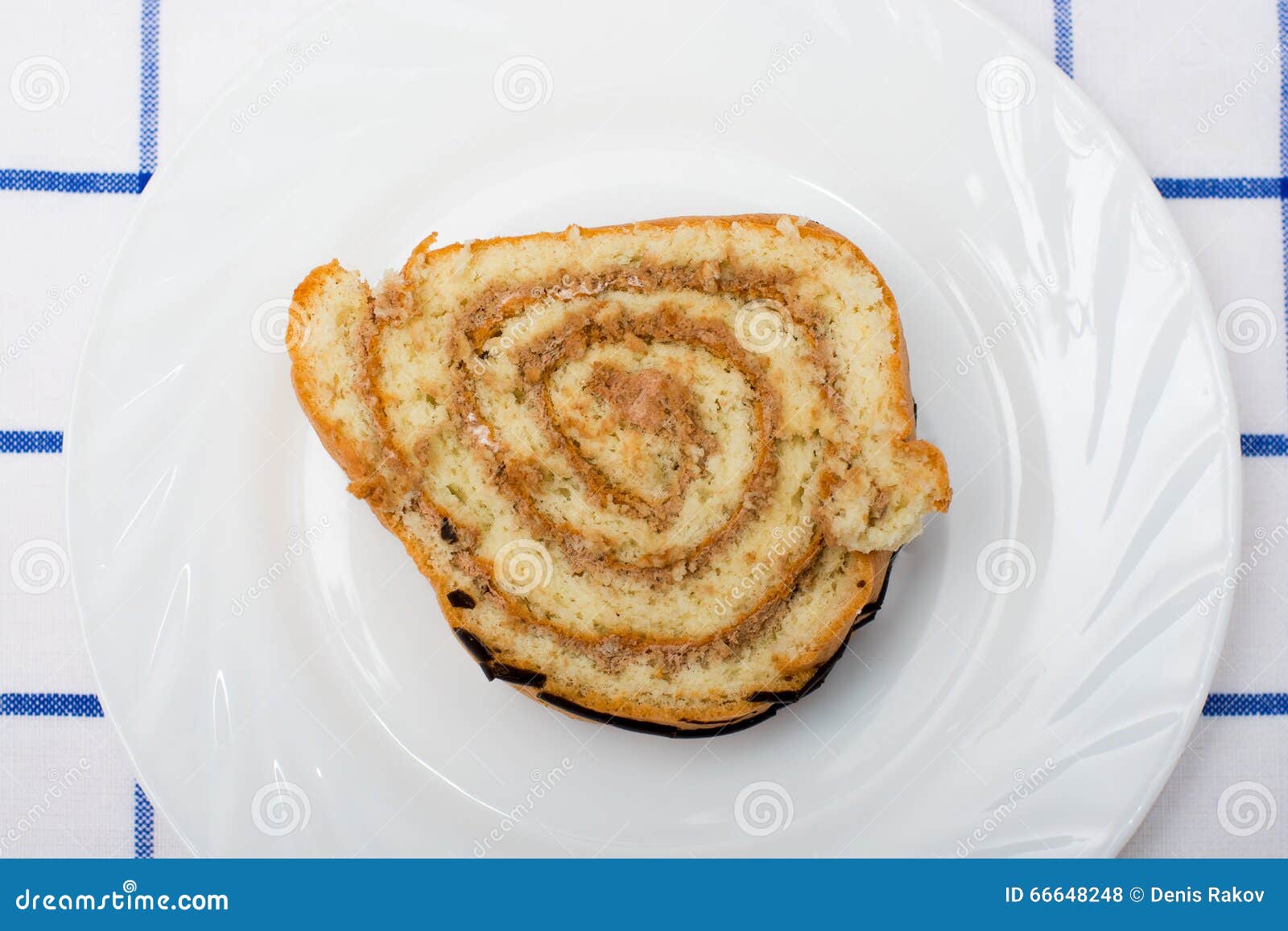 Sponge roll stock photo. Image of fresh, chocolate, single - 66648248