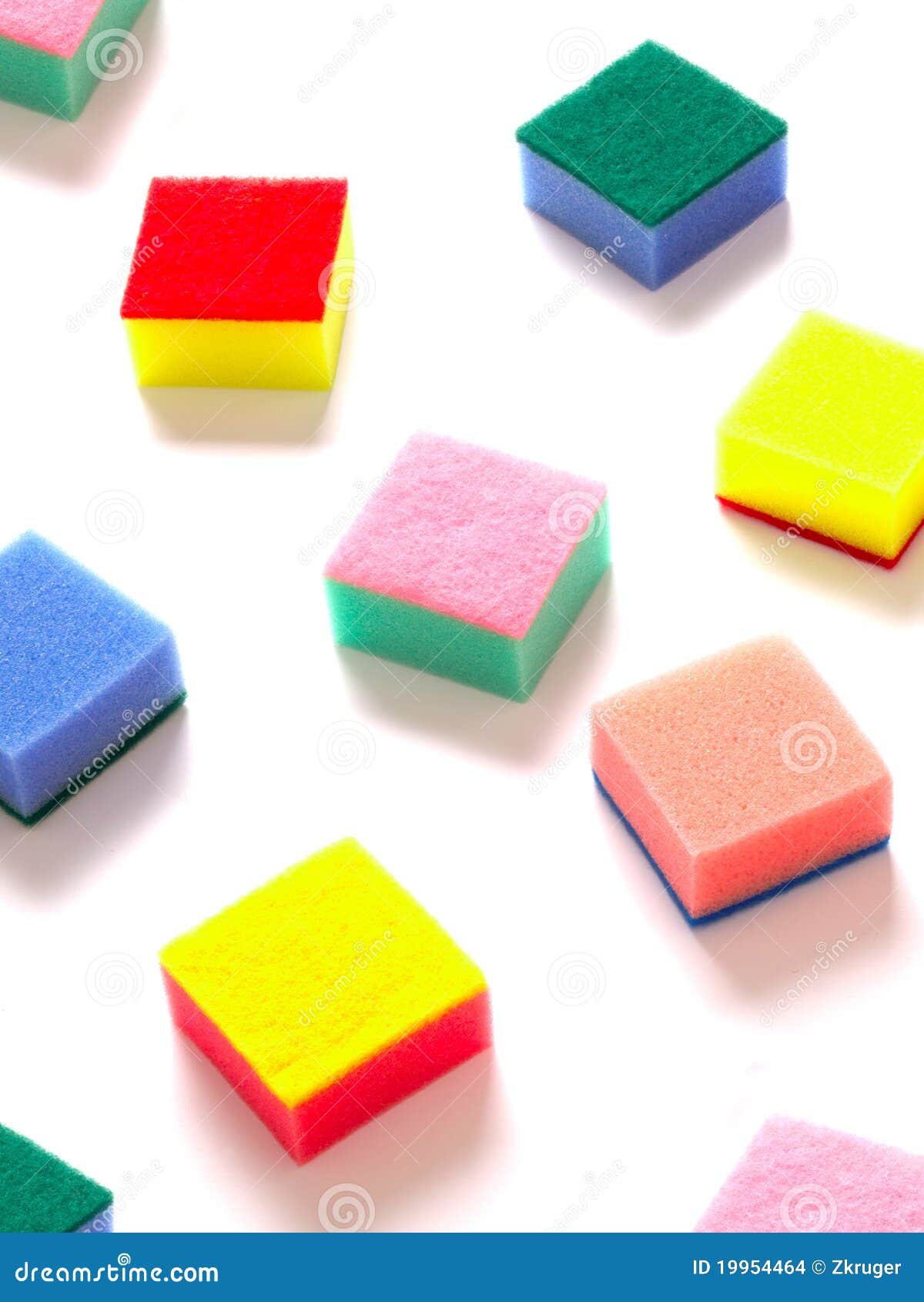 Sponge scouring pads stock photo. Image of cleaning, shape - 19954464