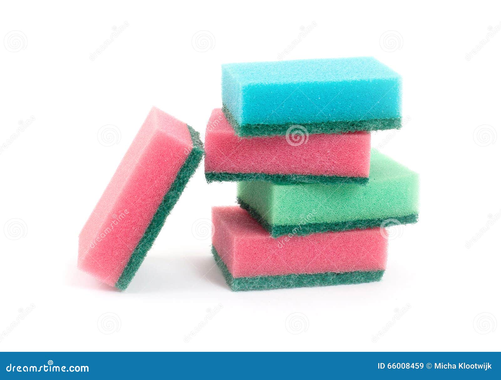 Sponge stack, isolated stock image. Image of five, blue - 66008459