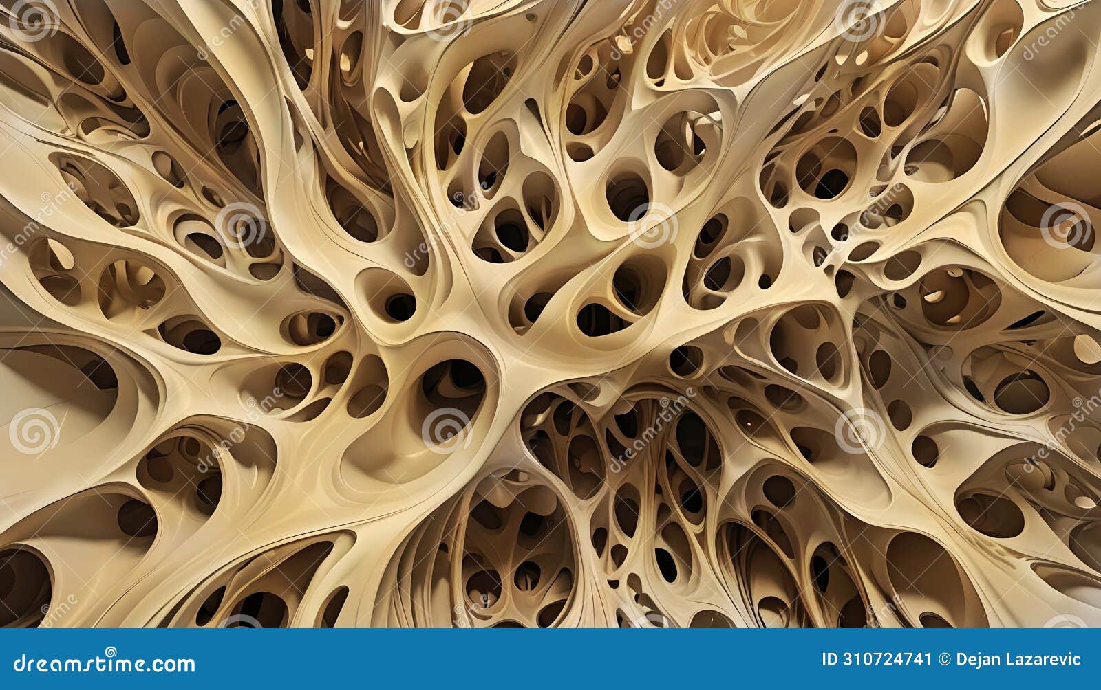 Sponge Structure. Abstract Representation Of Spongy Bone Structure ...