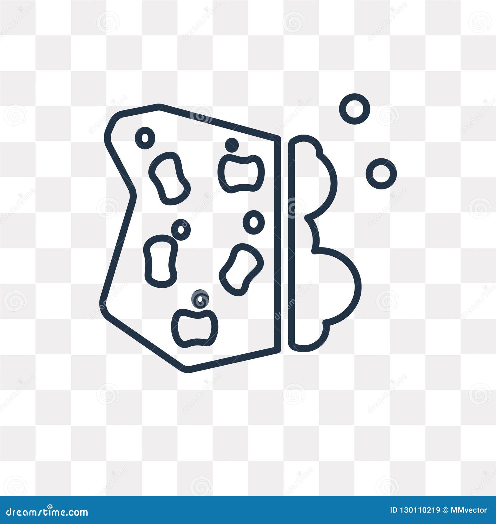 Sponge Vector Icon Isolated on Transparent Background, Linear Sp Stock ...