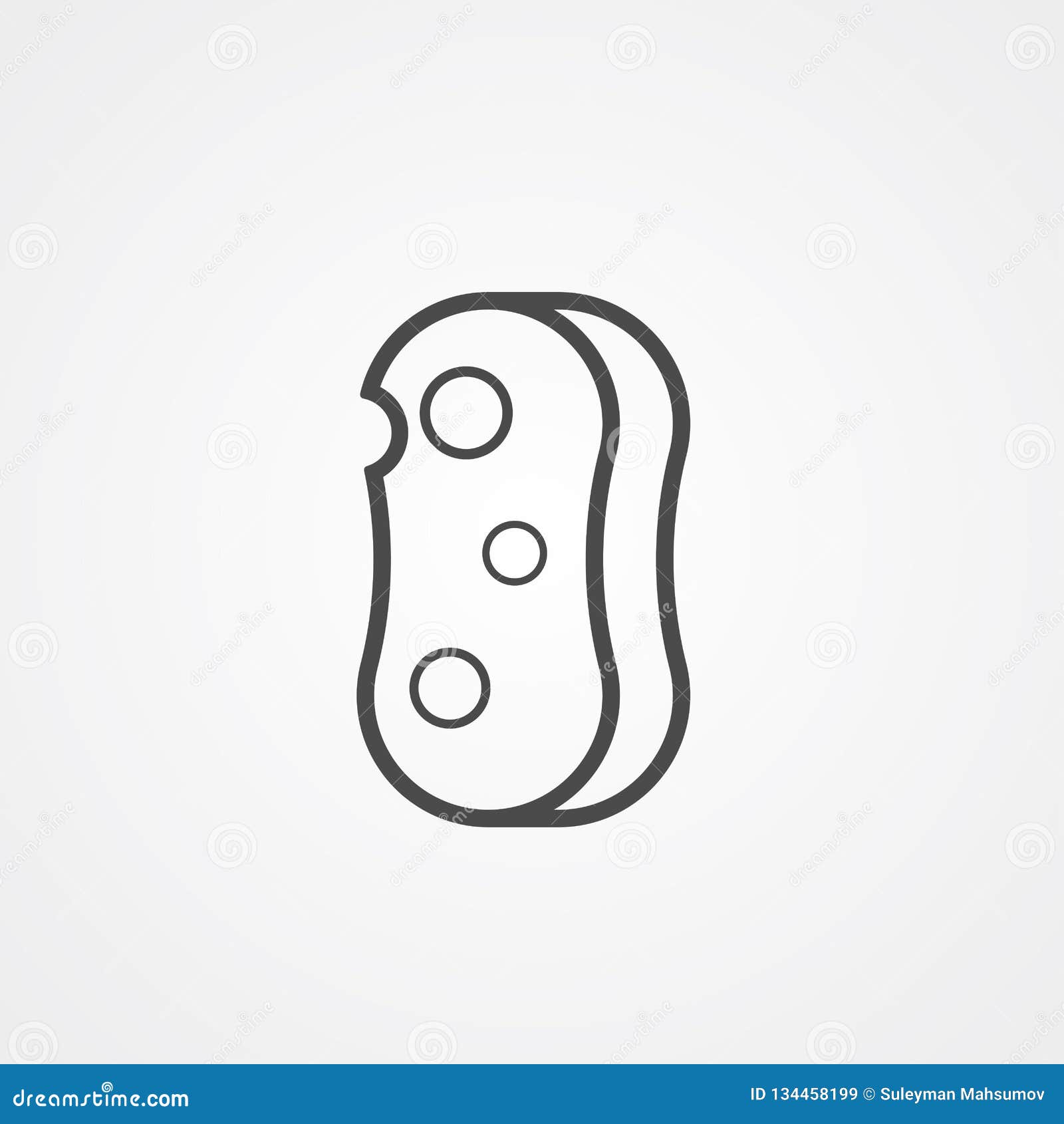Sponge Vector Icon Sign Symbol Stock Vector - Illustration of cleaner ...