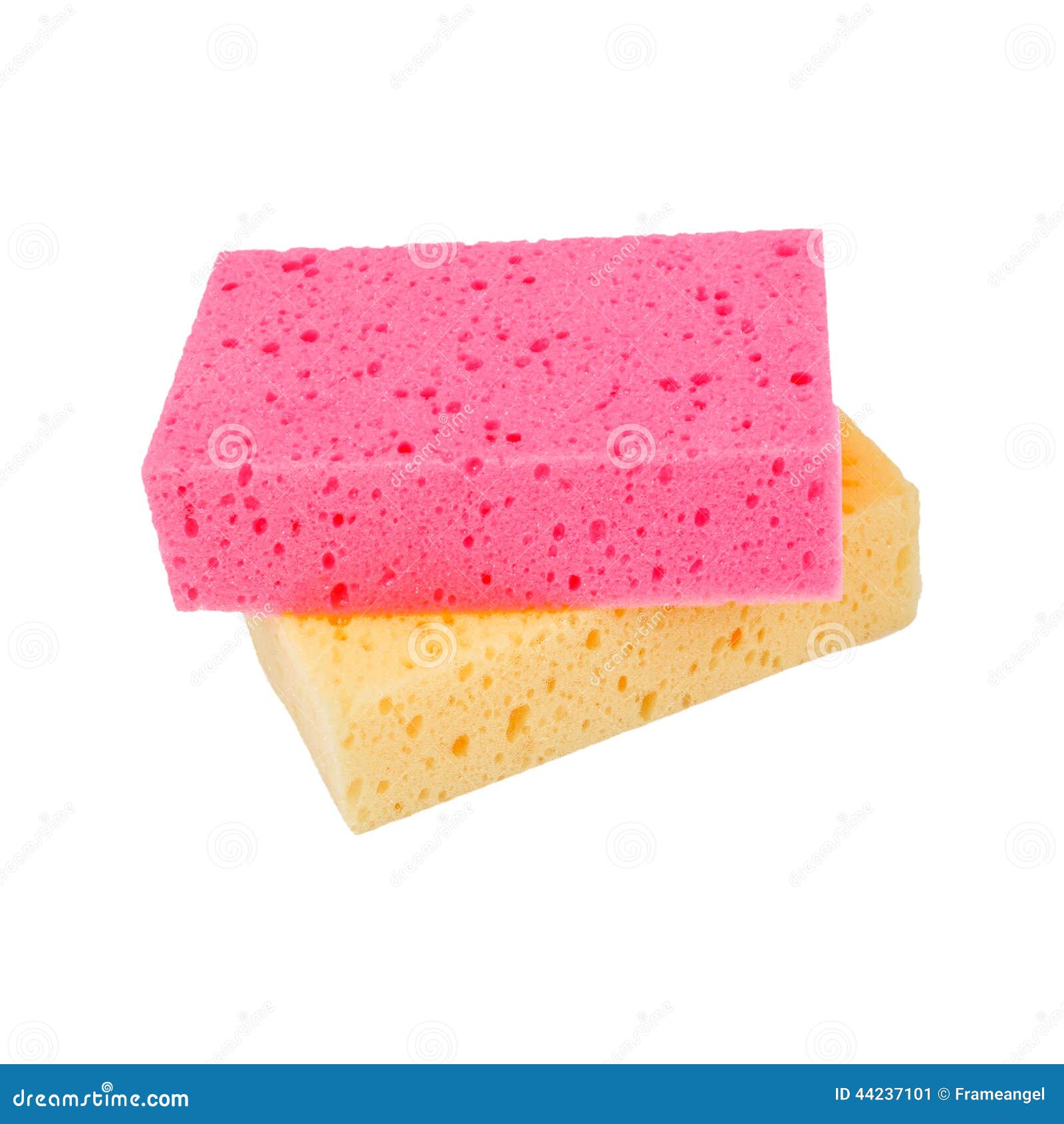 Sponge for Washing Dish on White Stock Image - Image of washing, item ...