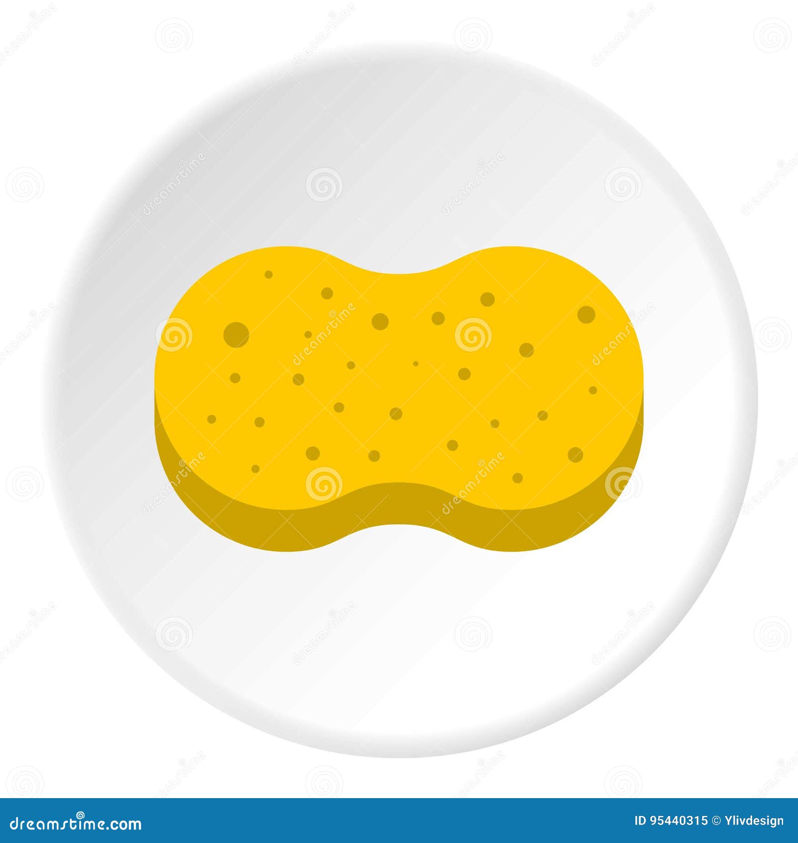 Sponge for Washing Icon Circle Stock Vector - Illustration of rough ...