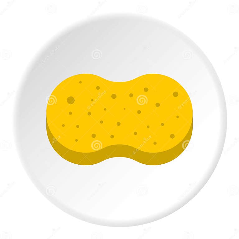 Sponge for Washing Icon Circle Stock Vector - Illustration of rough ...