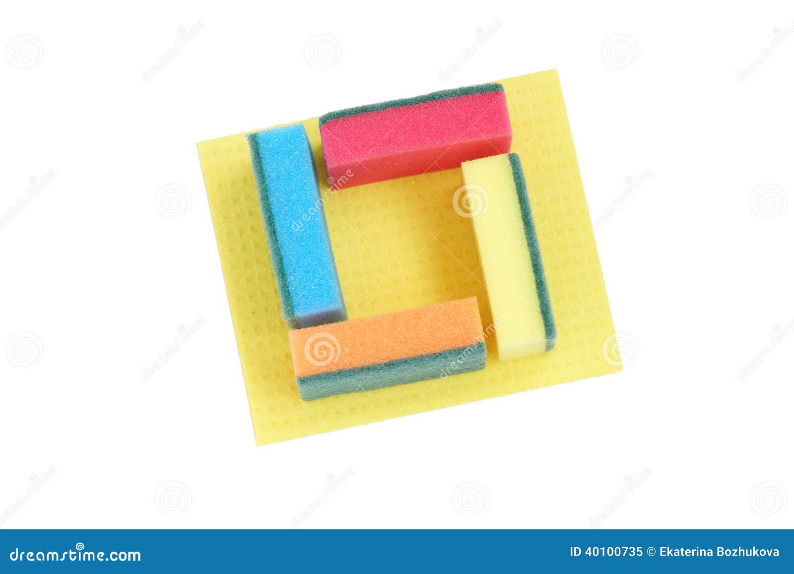 Sponge Wipes for Cleaning Utensils. Stock Image - Image of motion, neat ...