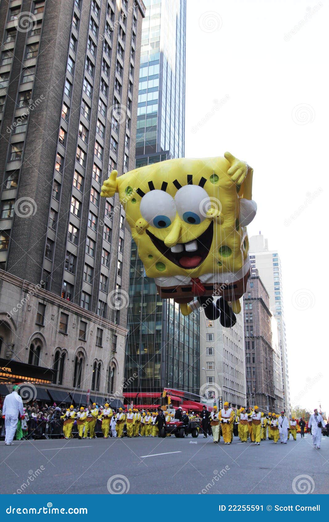 Spongebob in Macy s parade editorial photo. Image of downtown - 22255591
