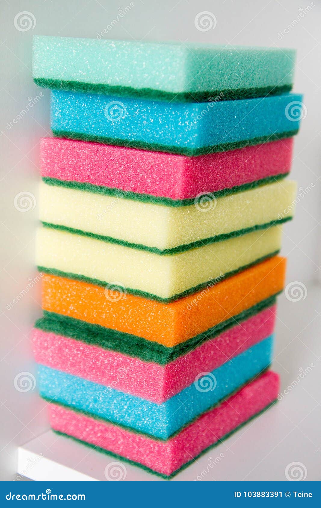 Sponges of Different Colors Stock Image - Image of cupboard, cloth ...