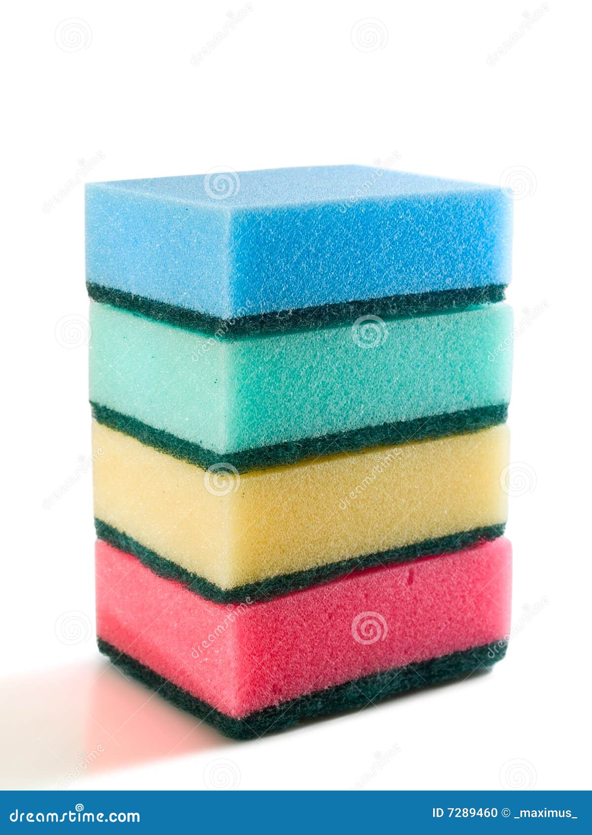 Sponges stack isolated stock photo. Image of scrubbing - 7289460