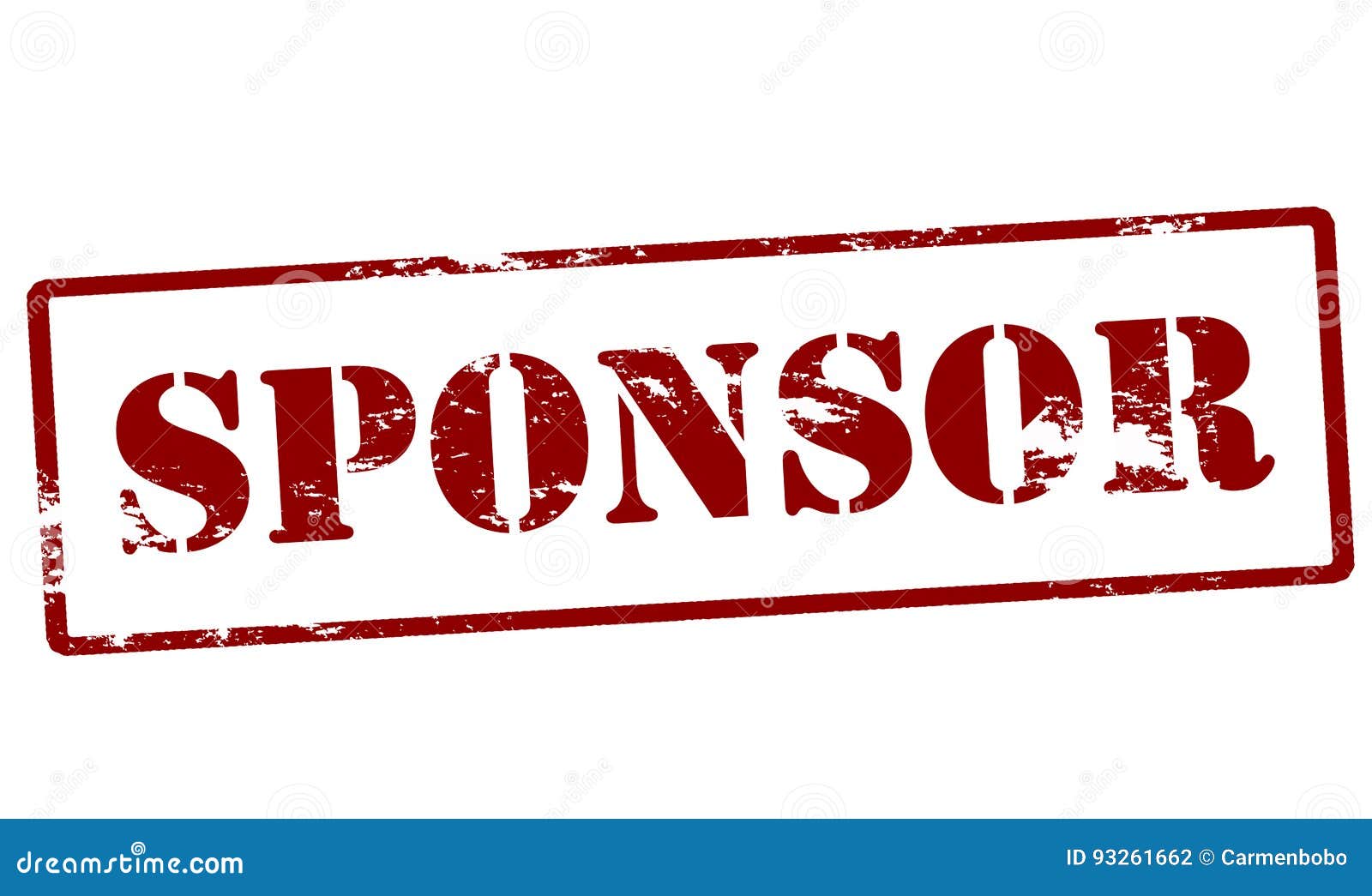 Sponsor stock illustratie. Illustration of diversen, grunge - 93261662