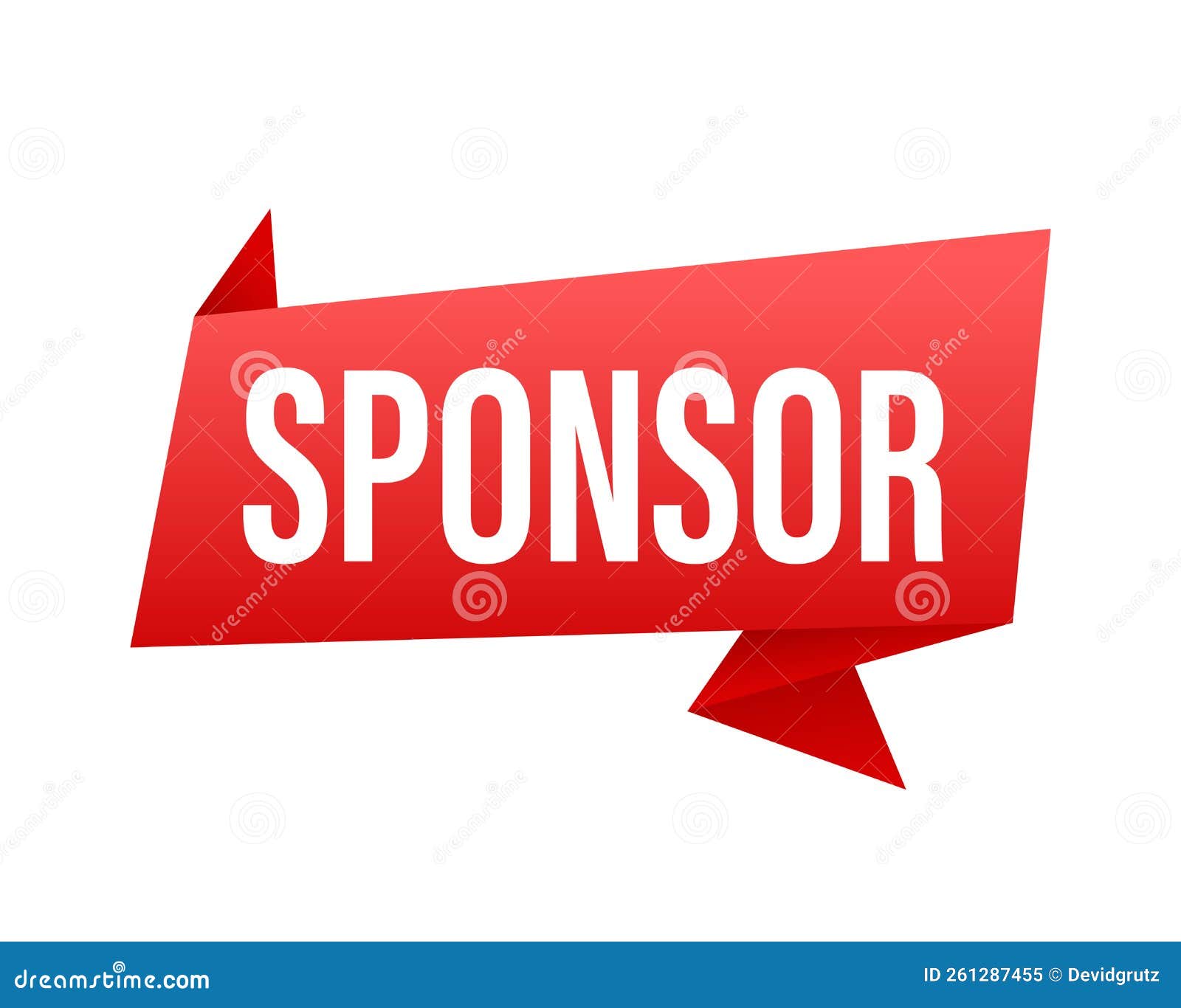 Sponsor Award Web Emblem. Vector Stock Illustration Stock Vector ...