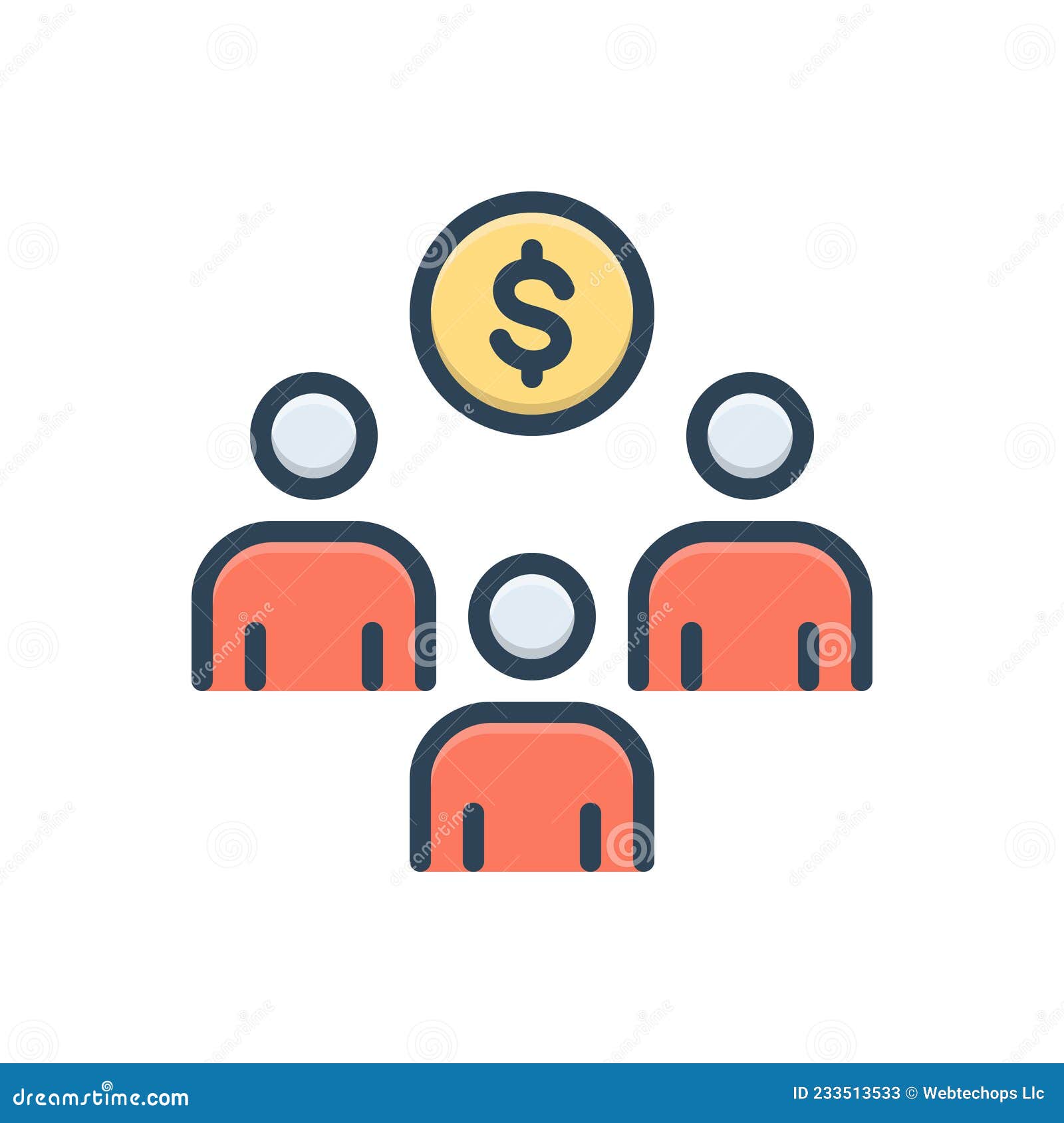 Color Illustration Icon for Sponsor Investment, Strategic and Income ...